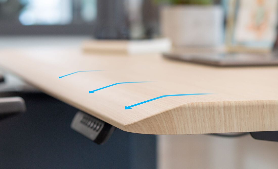 Electric Standing Desk with ComfortEdge 72x30 | Height Adjustable Desks ...