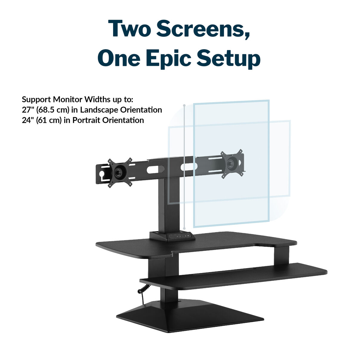 VariDesk Premier Electric Dual-Monitor | Sit-Stand Converters | Vari