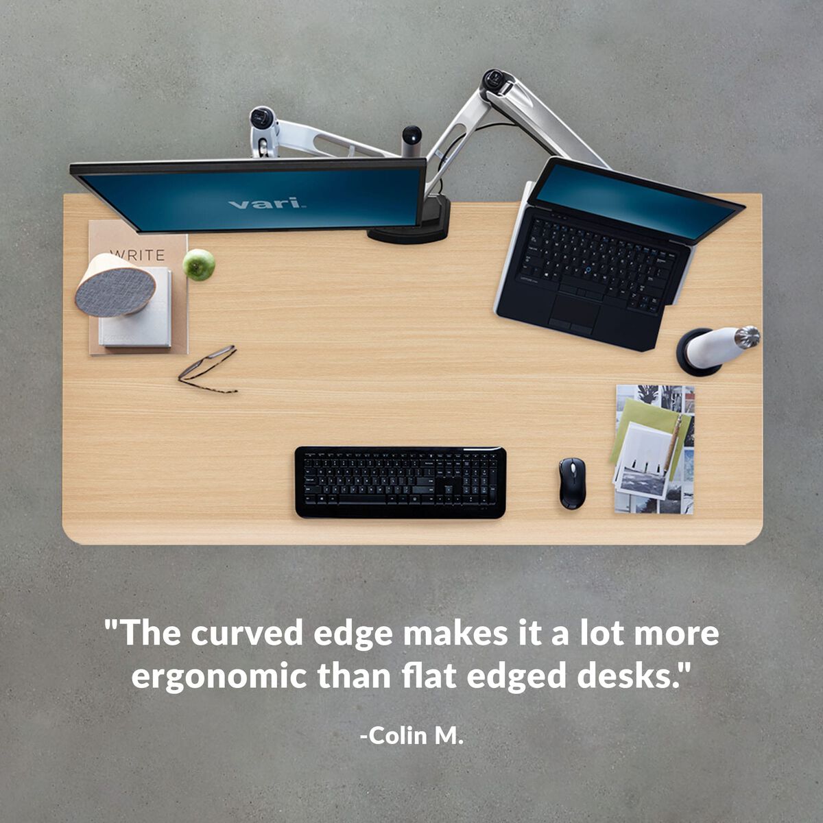 Electric Standing Desk with ComfortEdge™ 60x30 | Height Adjustable ...