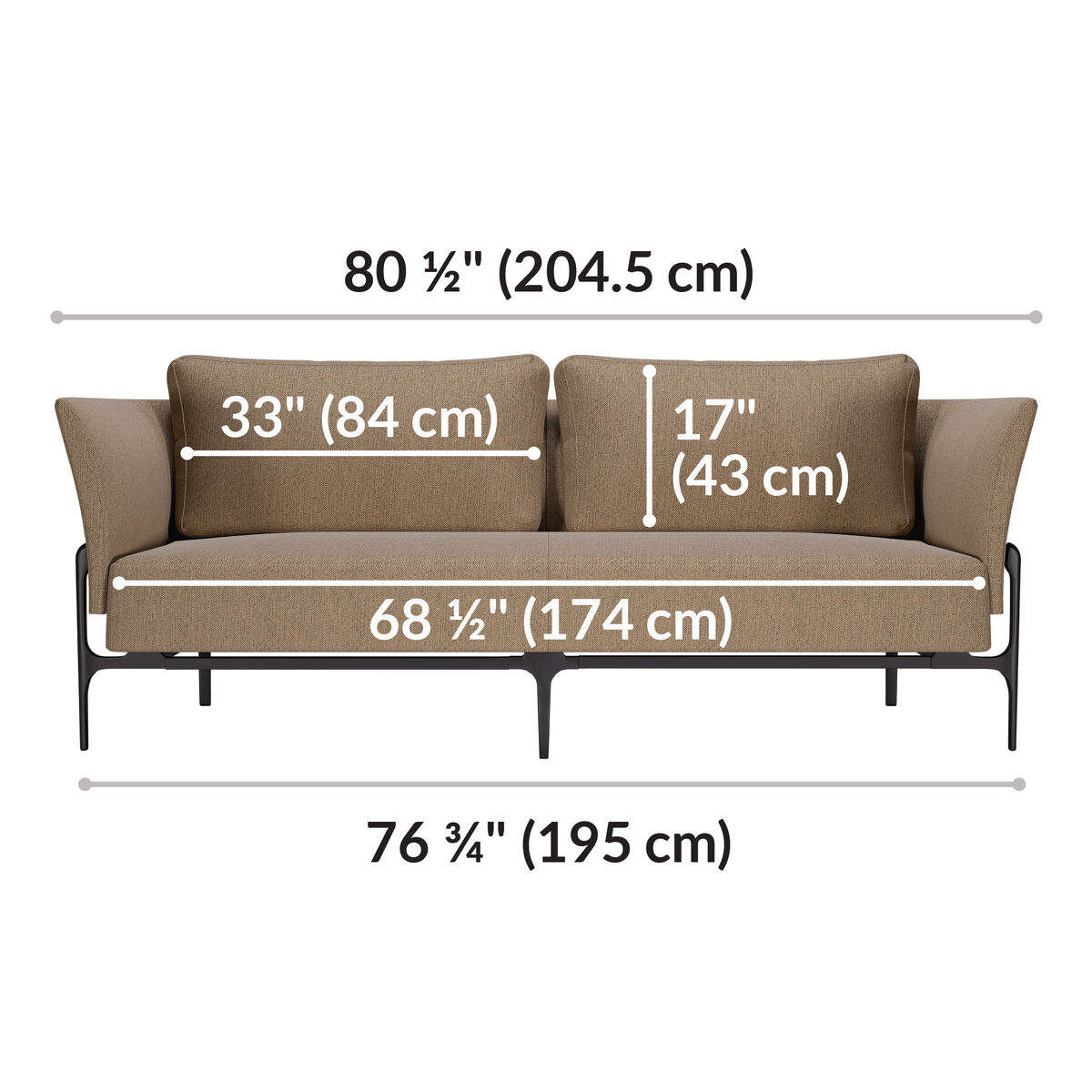 Contemporary Three-Seat Sofa | Soft Seating | Vari®