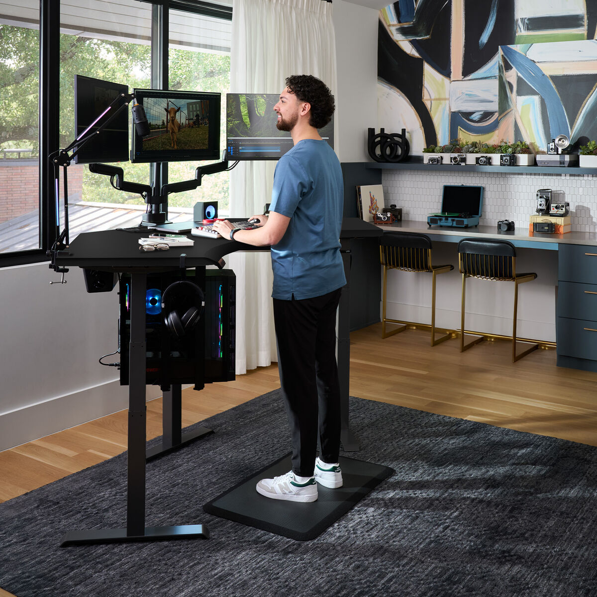 Command Center Electric Standing Desk | Height Adjustable Desks | Vari