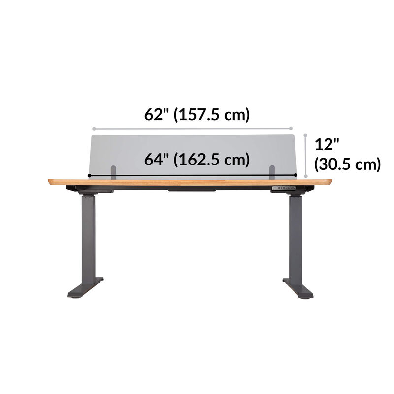 Acrylic Modesty Panel 72 | Electric Standing Desk Partition | Vari®