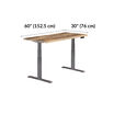 Electric Standing Desk with ComfortEdge™ 60x30 | Height Adjustable ...