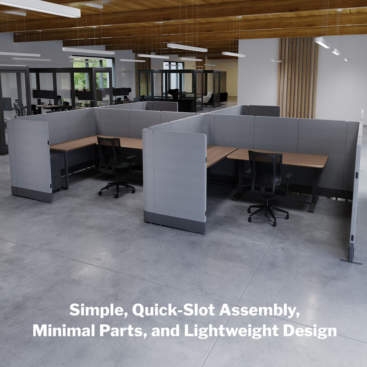 QuickFlex Cubes Elevated 4-Pack Bundle | Walls Cubicles & Partitions | Vari