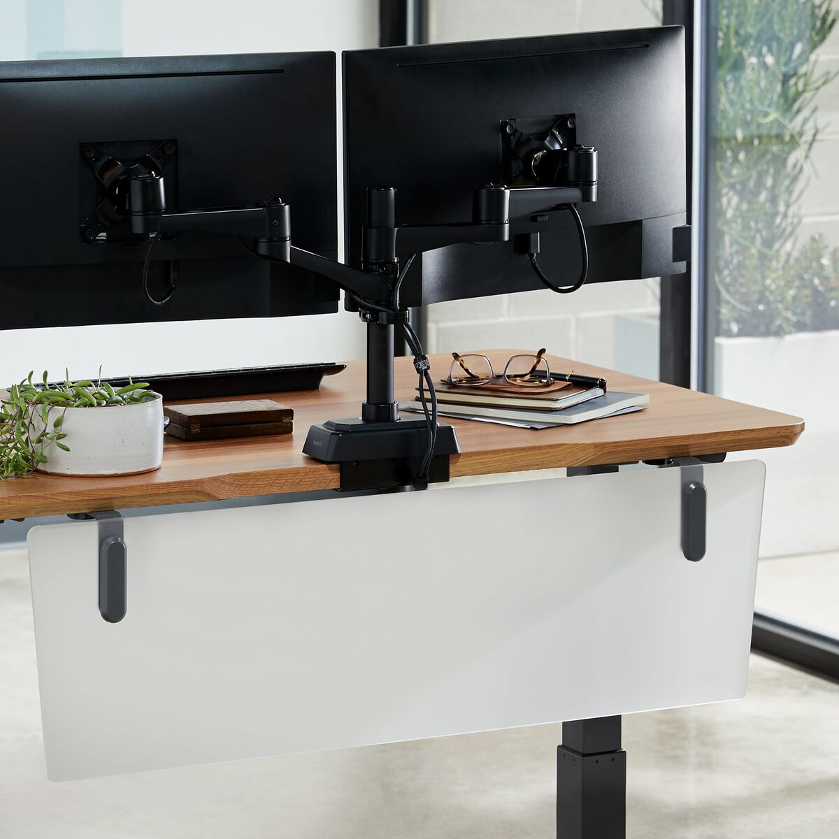 Acrylic Modesty Panel 48 | Electric Standing Desk Partition | Vari®