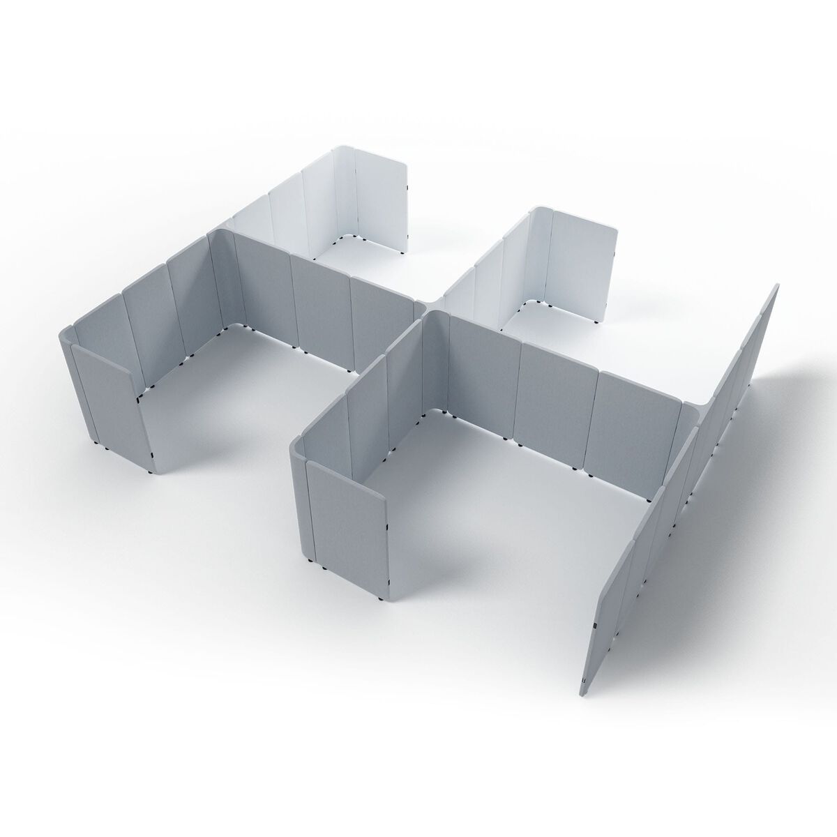 QuickFlex Cubes Elevated 4-Pack Bundle | Walls Cubicles & Partitions | Vari