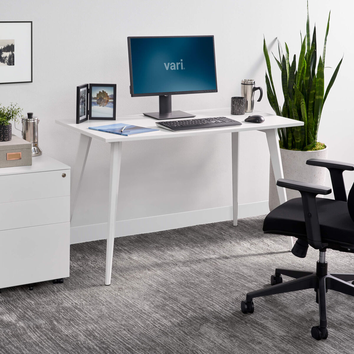 Essential Desk 48x24 Four-Leg | Fixed-Height Desks | Vari®