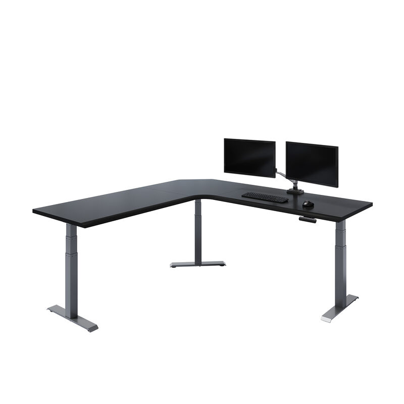 L-Shape Corner Electric Standing Desk 80x80 | Height Adjustable Desks ...