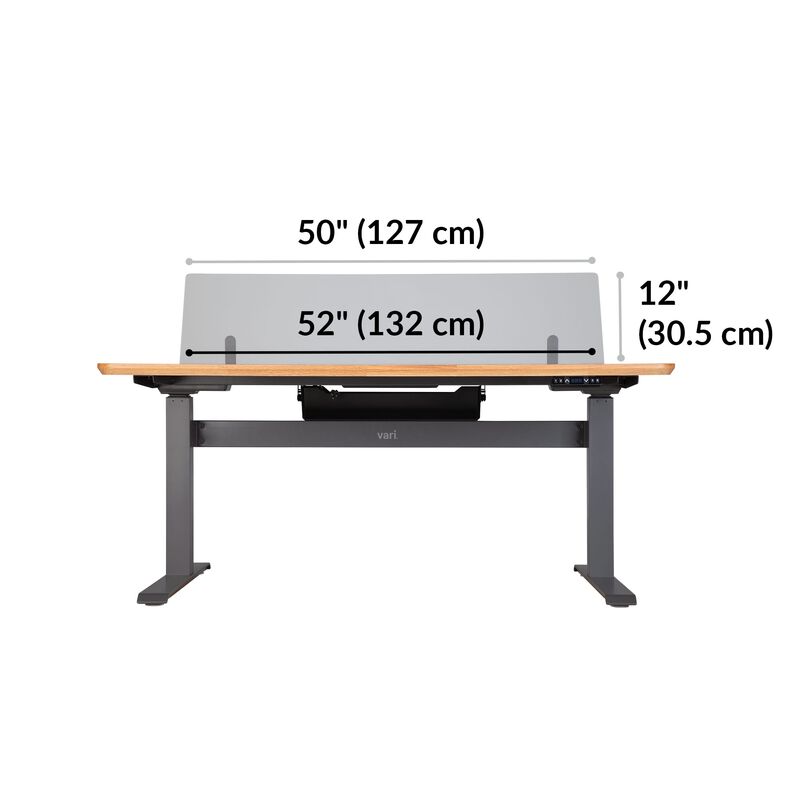 Acrylic Modesty Panel 60 | Electric Standing Desk Partition | Vari®