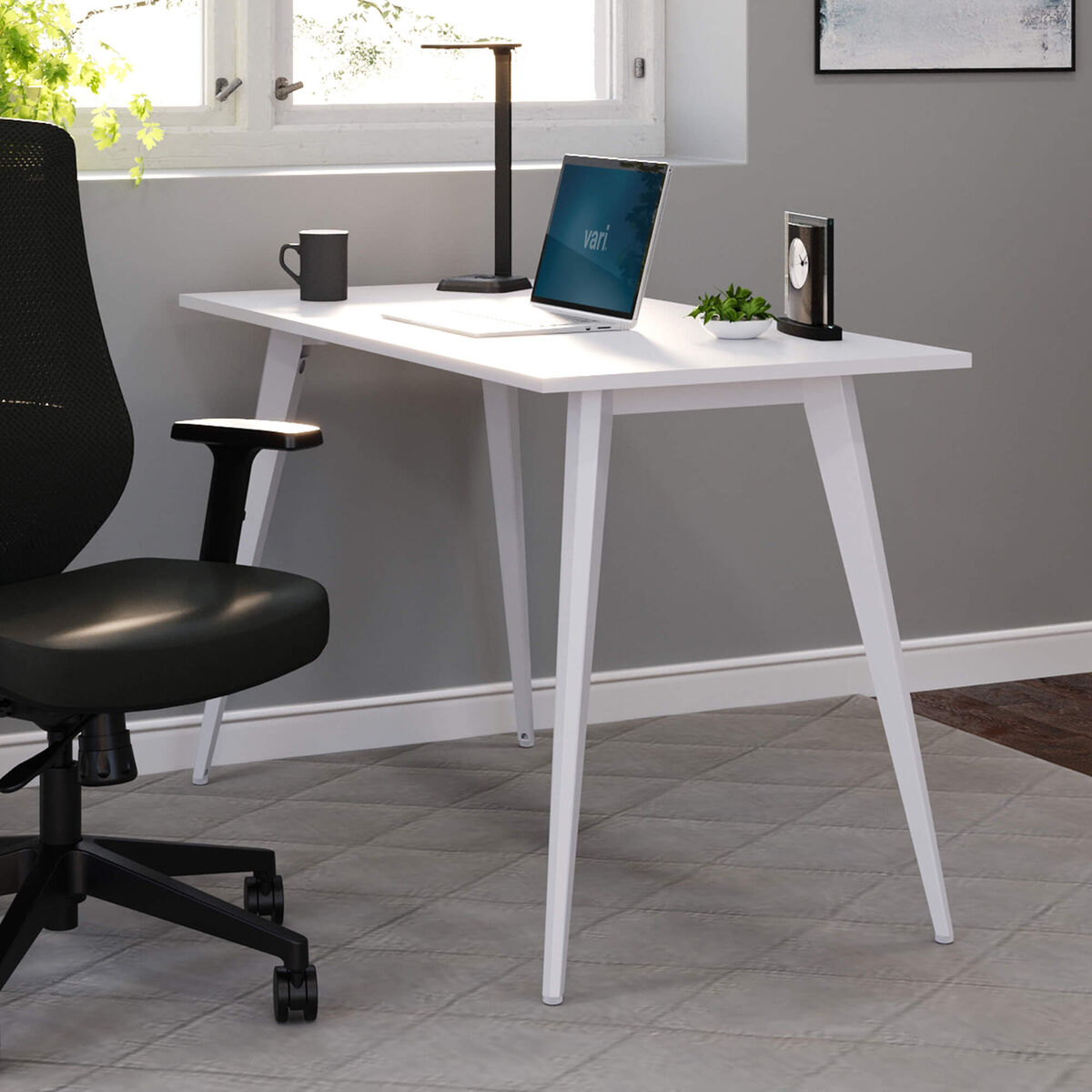 Essential Desk 48x24 Four-Leg | Fixed-Height Desks | Vari®