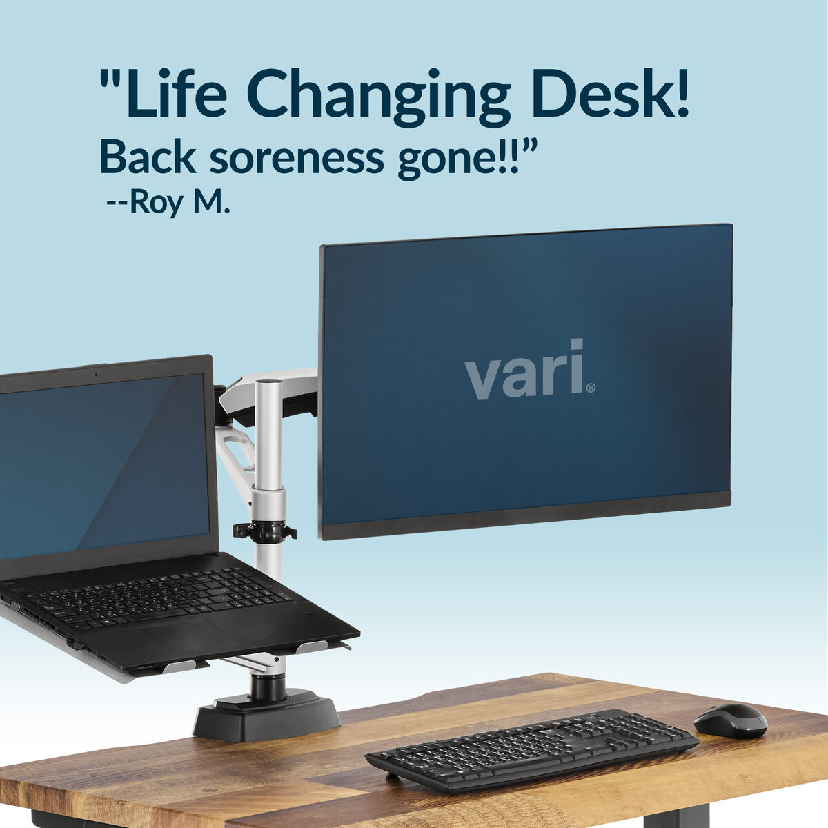 Electric Standing Desk with ComfortEdge 40x26 | Height Adjustable Desks ...