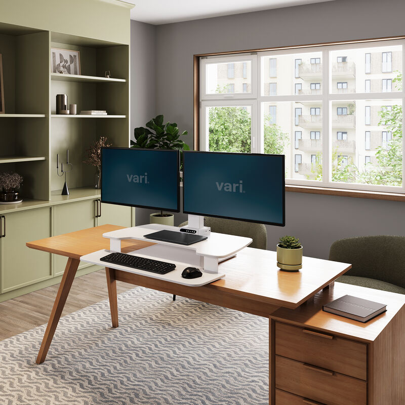 VariDesk Premier Electric Dual-Monitor | Sit-Stand Converters | Vari