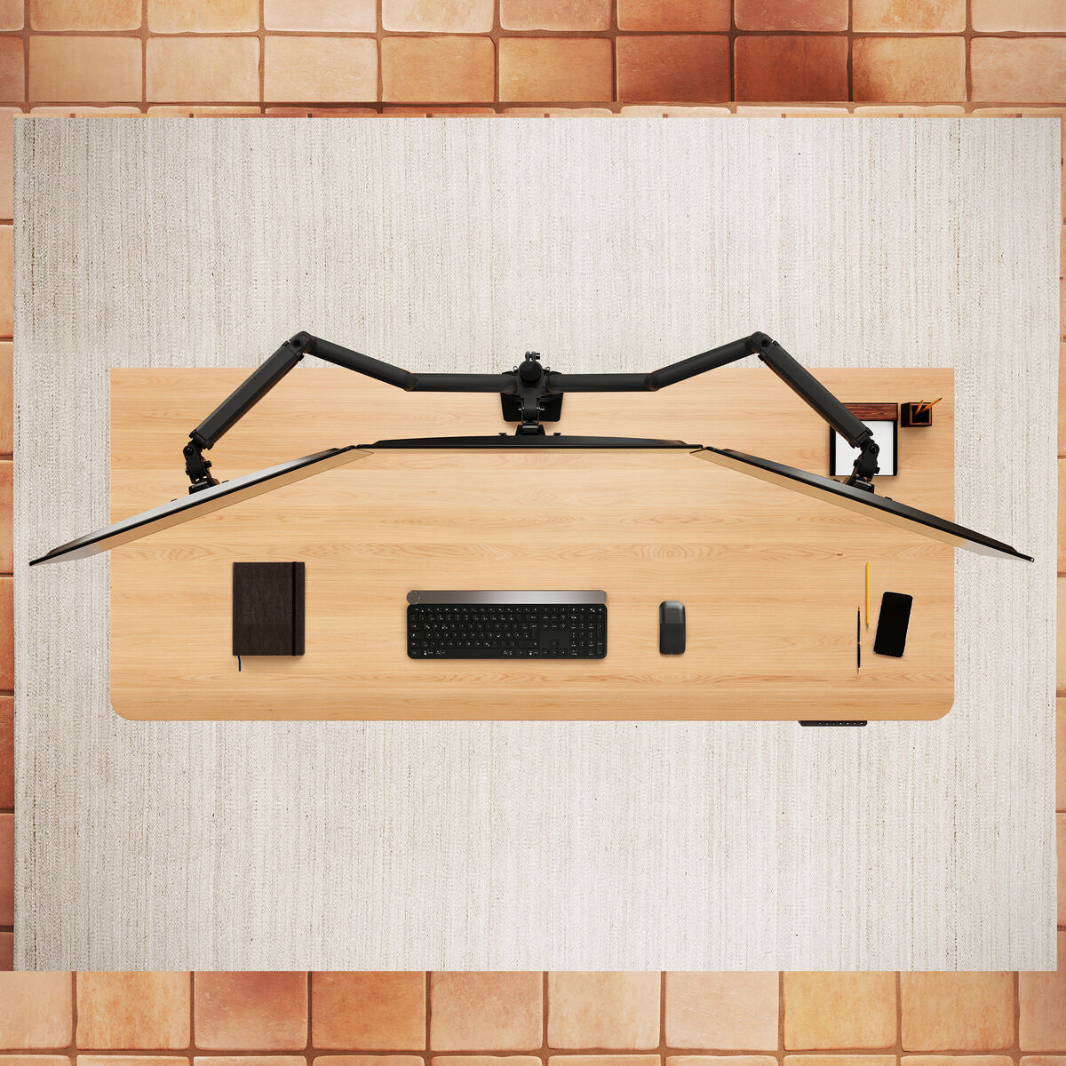 Electric Standing Desk Solid Wood 72x30 | Height Adjustable Desks | Vari