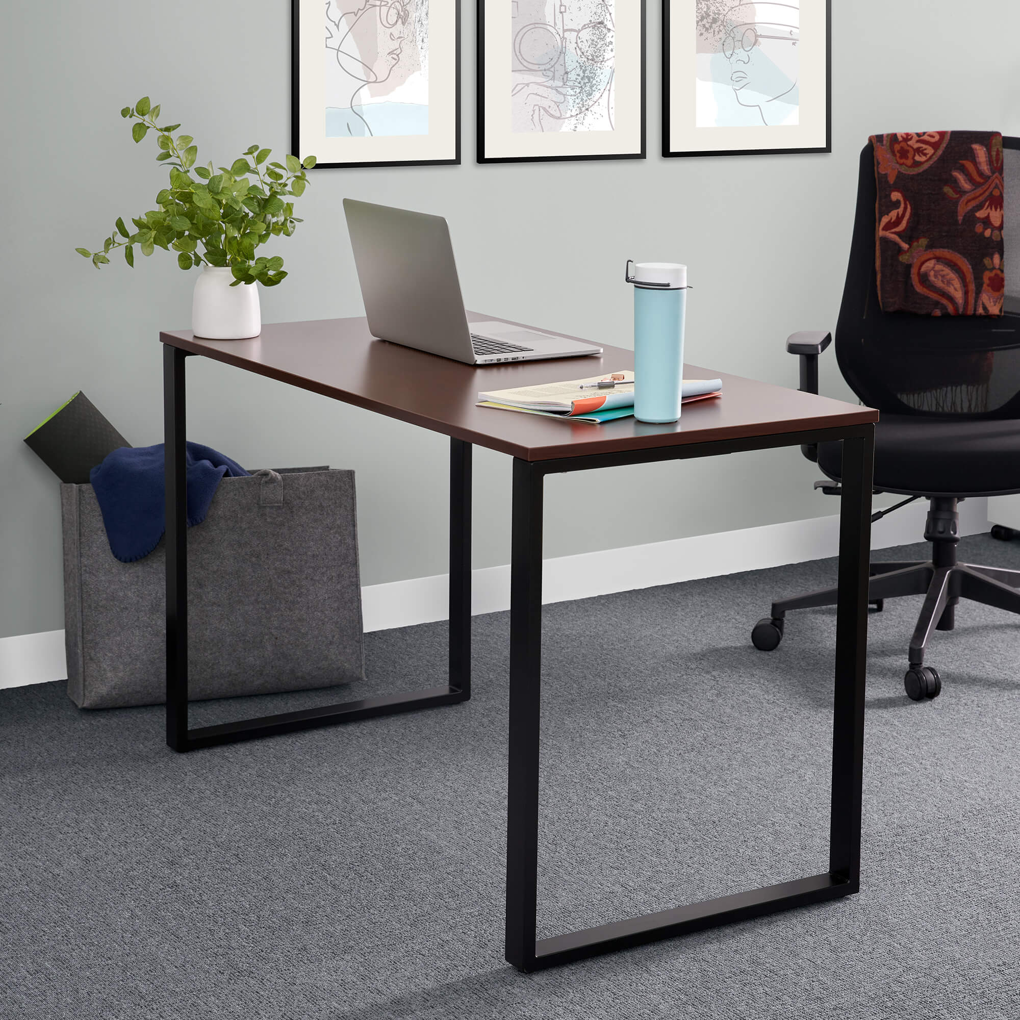 Essential Desk 48x24 Two-Leg | Fixed-Height Desks | Vari